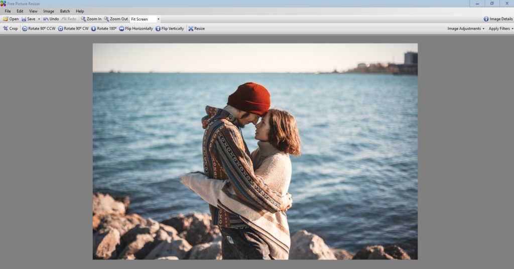 This is an entire image in its original form as viewed with Free ...