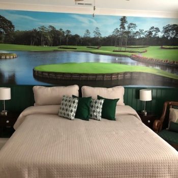 Golf Course Murals for Man Caves – Decorating with Wallpaper Wall Murals