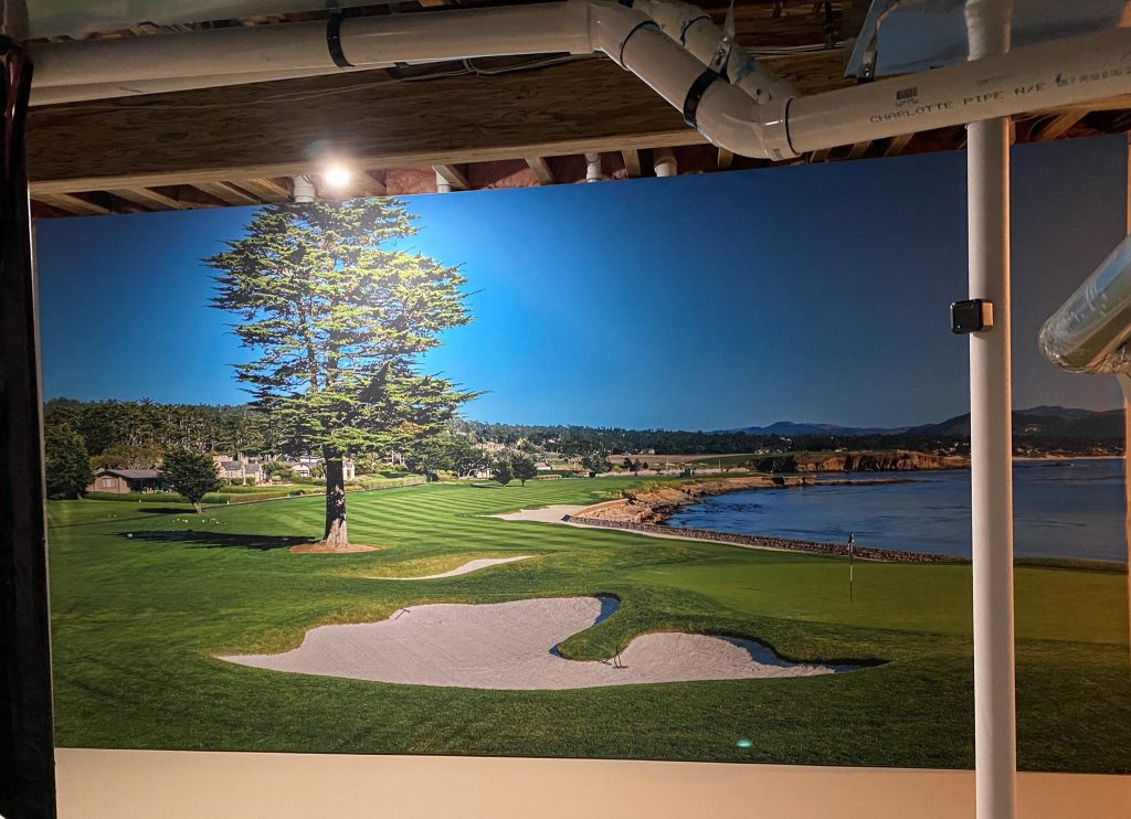 Magic Frame Golf Mural in Golf Simulator 1 of 4 – Decorating with ...