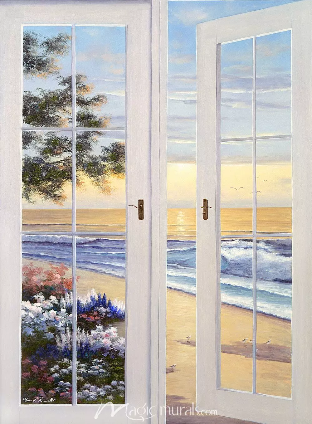 French Door Wallpaper Wall Mural by Magic Murals