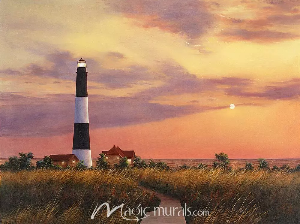Fire Island Light House Wallpaper Mural by Magic Murals