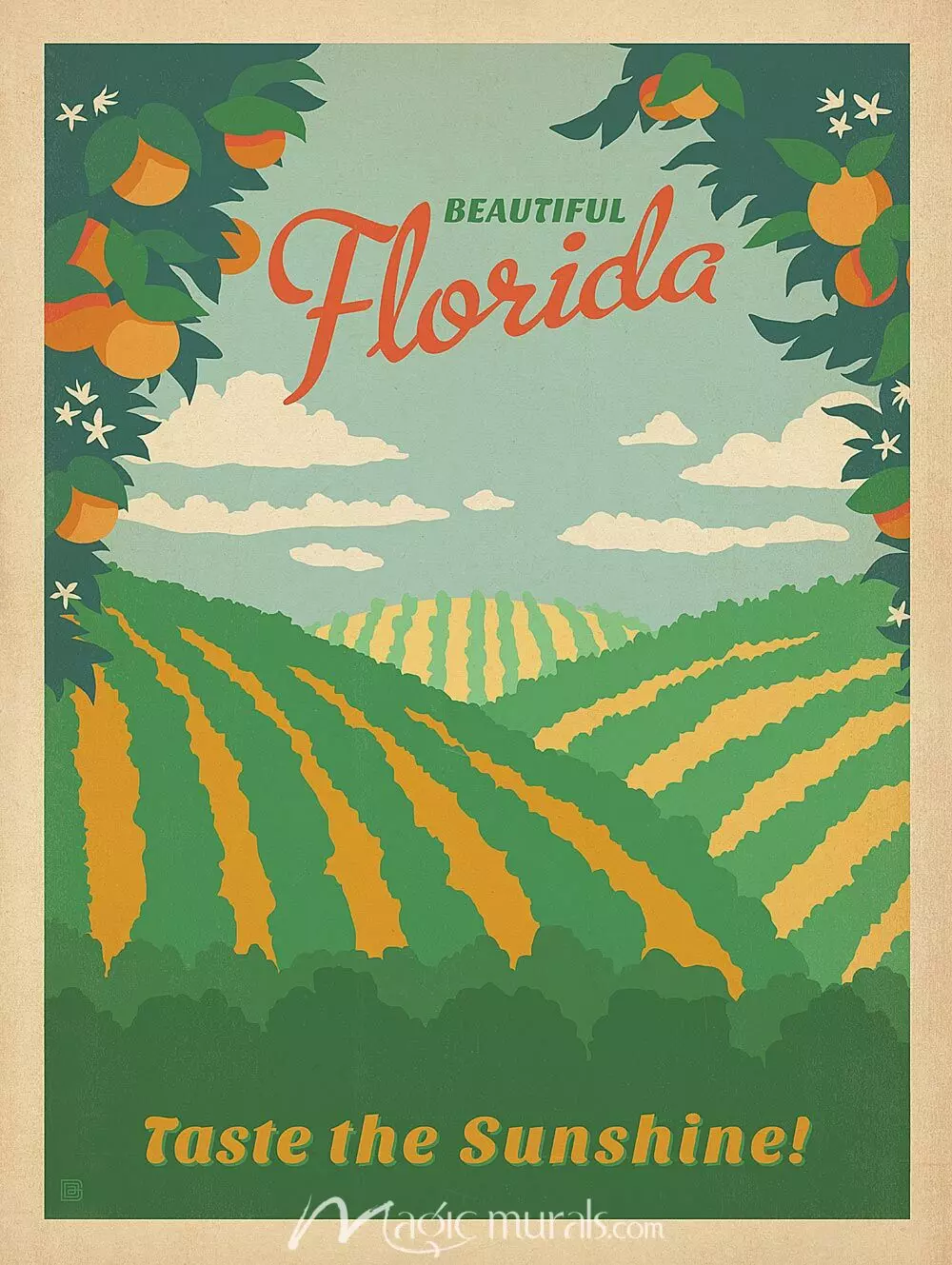Florida Wallpaper Wall Mural by Magic Murals