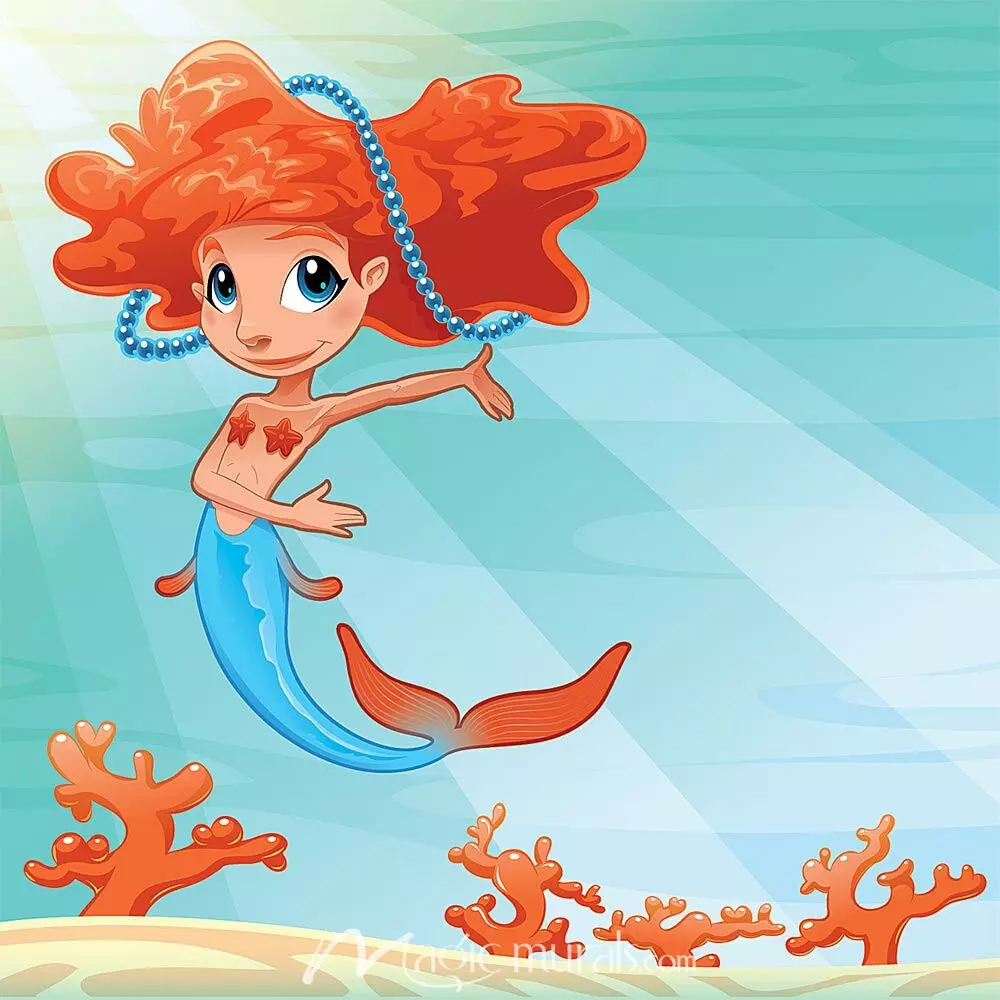 Funny Siren Wallpaper Wall Mural by Magic Murals