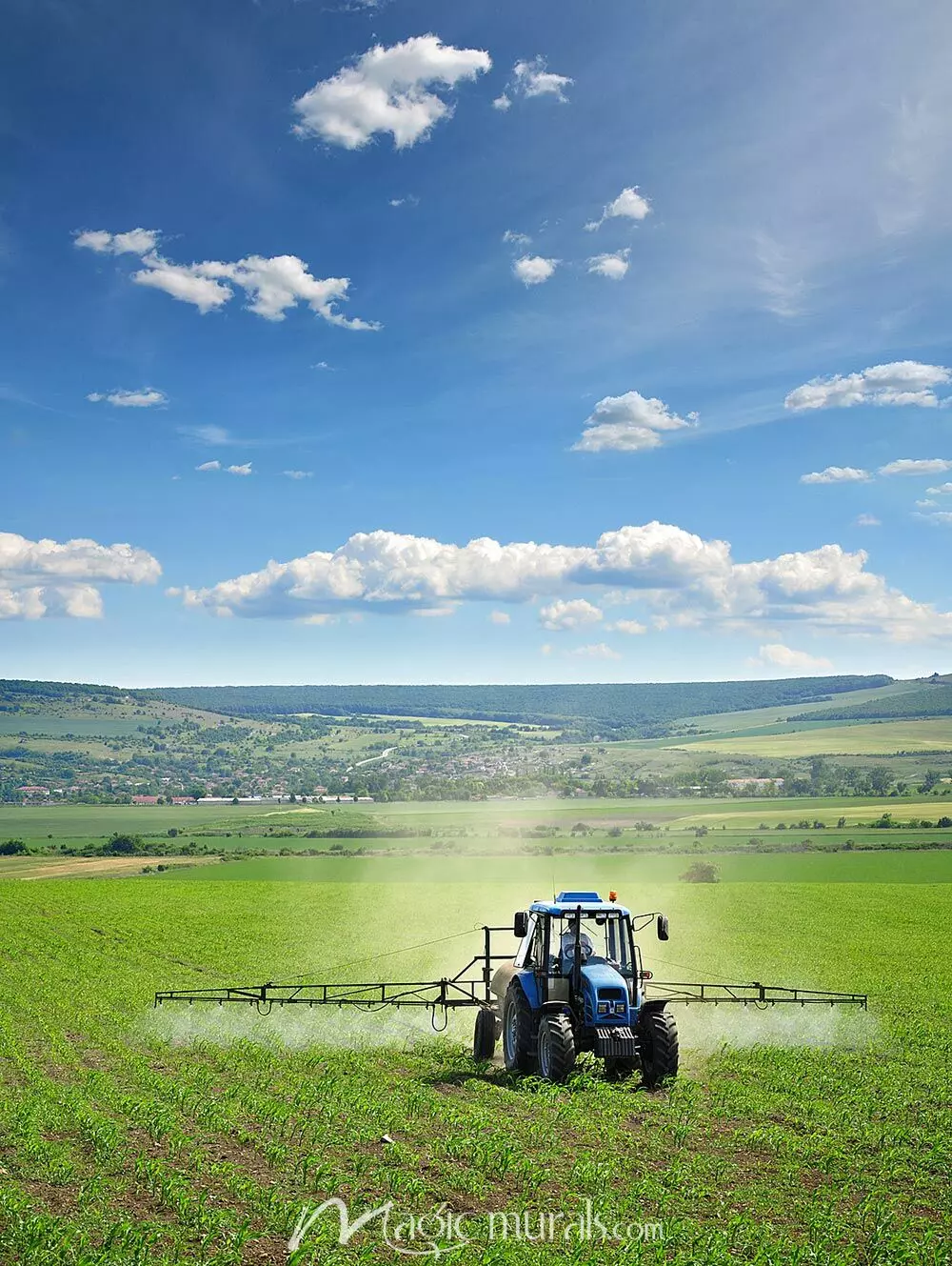 Farming Tractor Wallpaper Wall Mural by Magic Murals