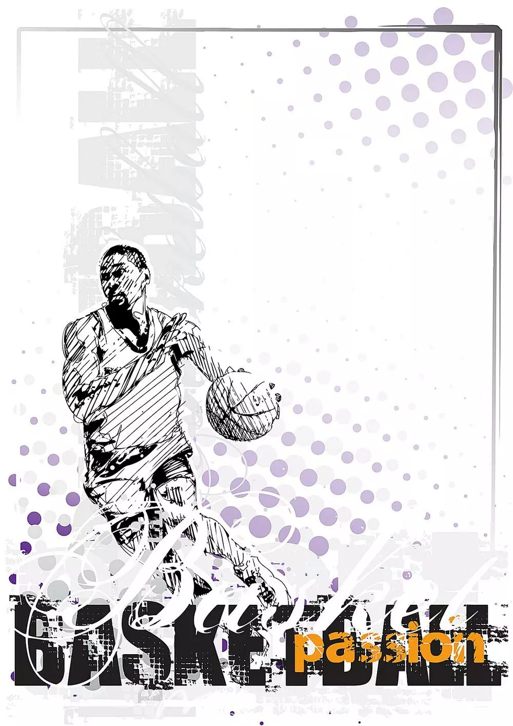 Basketball Passion Wallpaper Wall Mural by Magic Murals