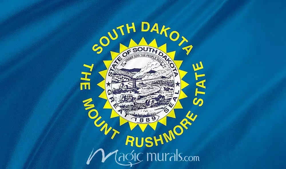 South Dakota State Flag Wallpaper Mural by Magic Murals