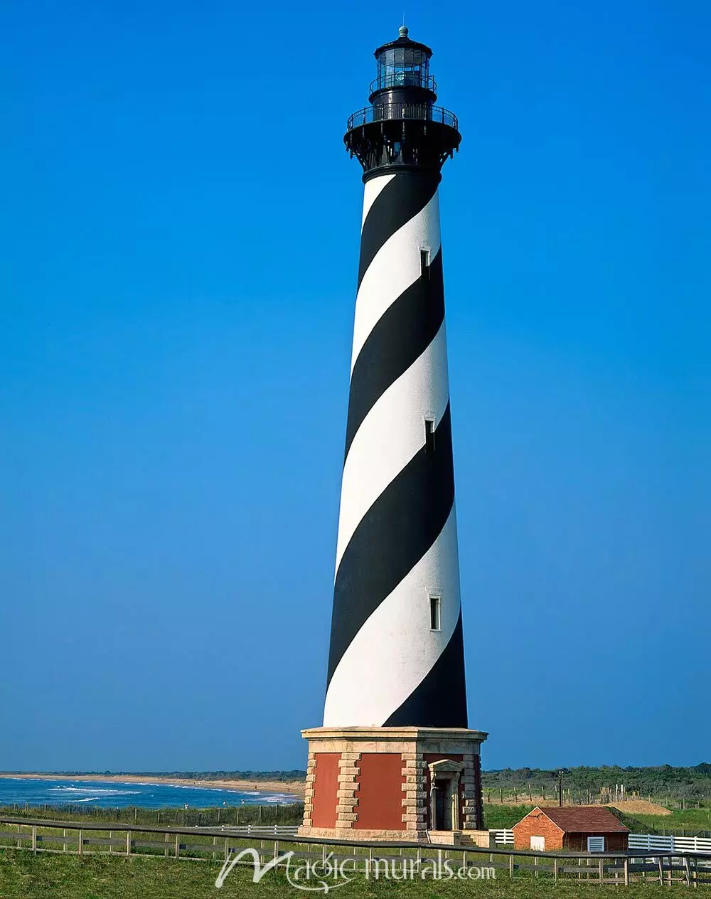 Hatteras Lighthouse Wallpaper Wall Mural by Magic Murals