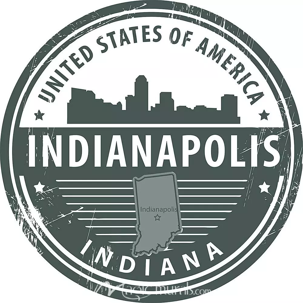 Welcome to Indianapolis Wallpaper Mural by Magic Murals