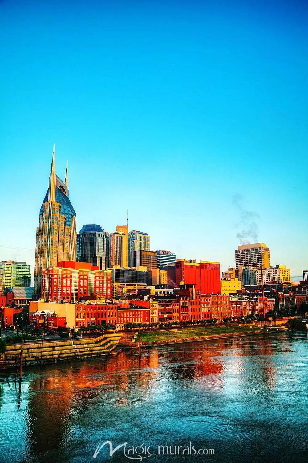 Nashville Reflections Wallpaper Mural by Magic Murals