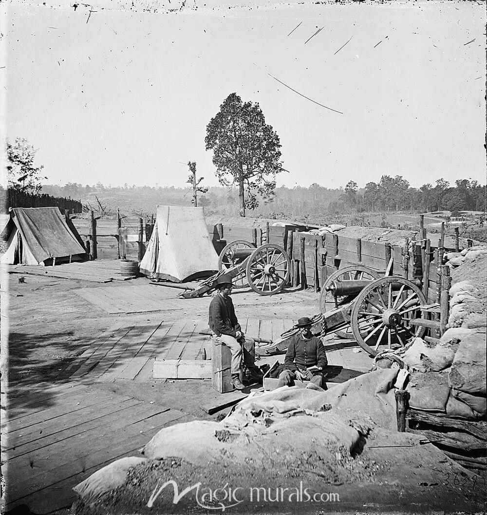 Confederate Fort Wallpaper Wall Mural by Magic Murals