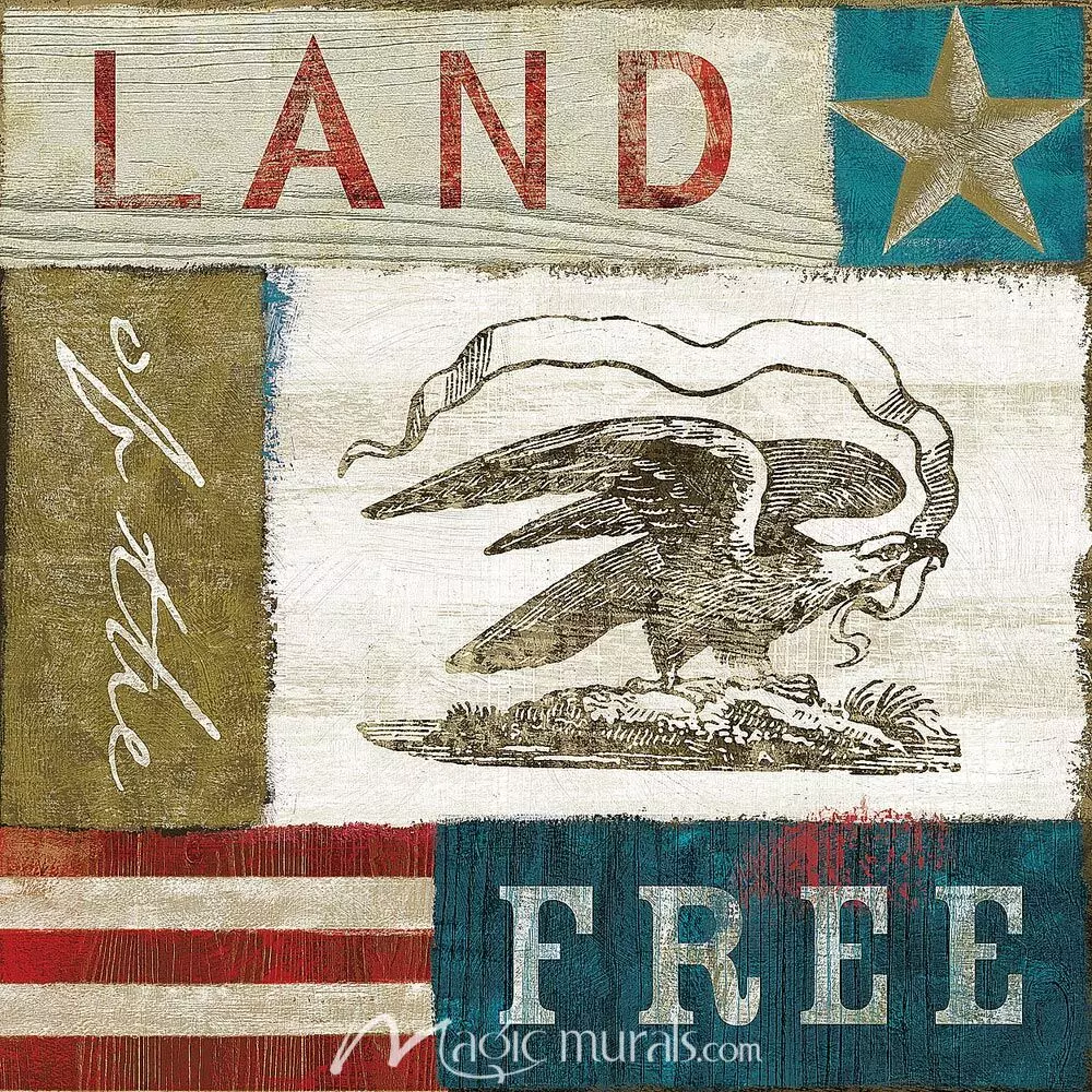 Land of the Free Wallpaper Wall Mural by Magic Murals