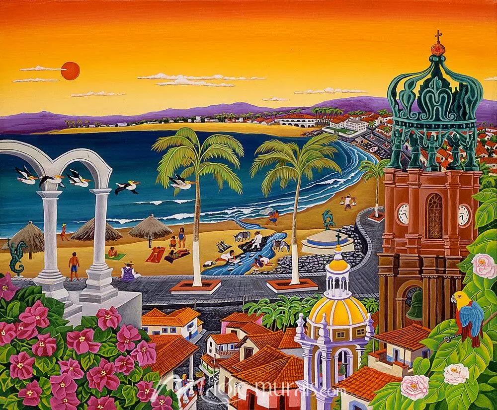 Vallarta Wallpaper Wall Mural by Magic Murals