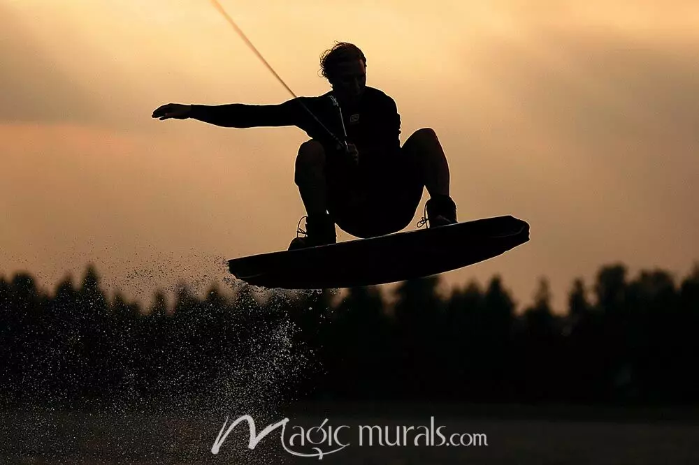Sunset Wake Wallpaper Wall Mural by Magic Murals