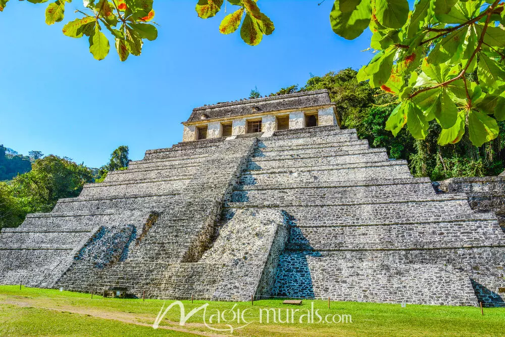 Mayan Pyramid Palenque 5195 Wallpaper Mural by Magic Murals
