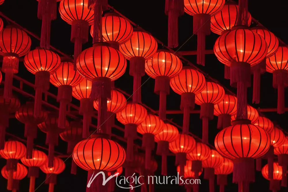 Chinese New Year Lanterns 9709 Mural by Magic Murals