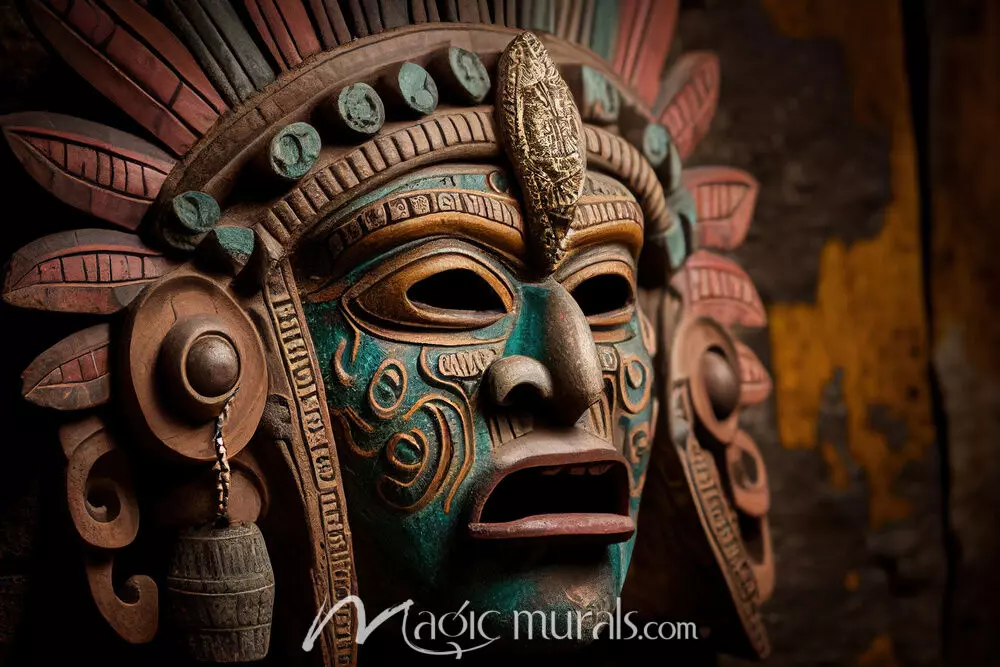 Mayan Style Graphic 9877 Wallpaper Mural by Magic Murals
