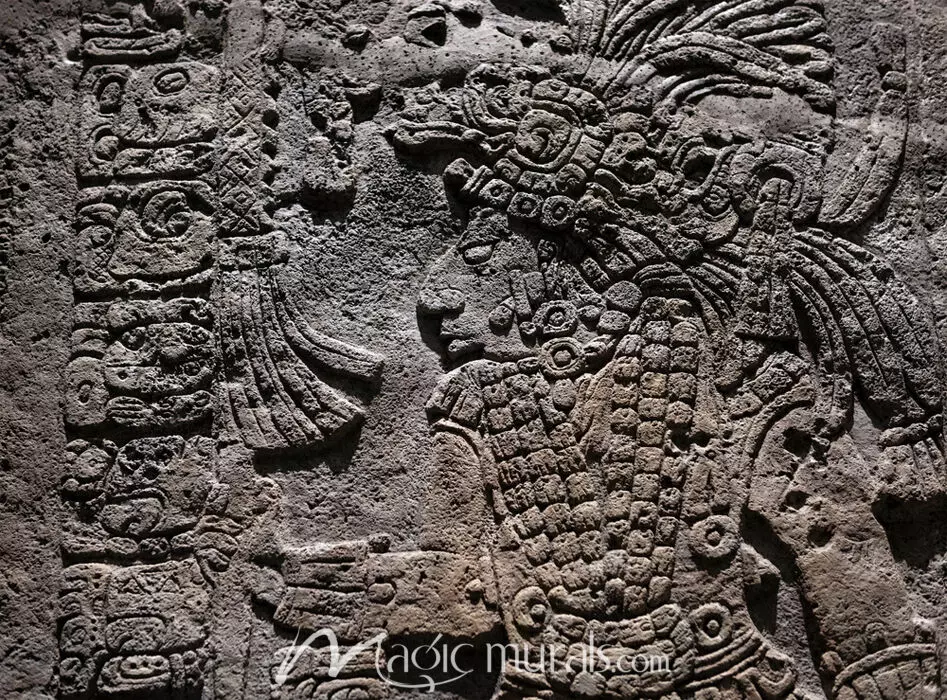Mayan Hieroglyph 8570 Wallpaper Mural by Magic Murals
