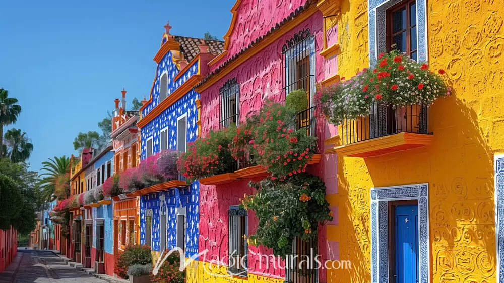 Mexican Streetscape 8914 Wallpaper Mural by Magic Murals