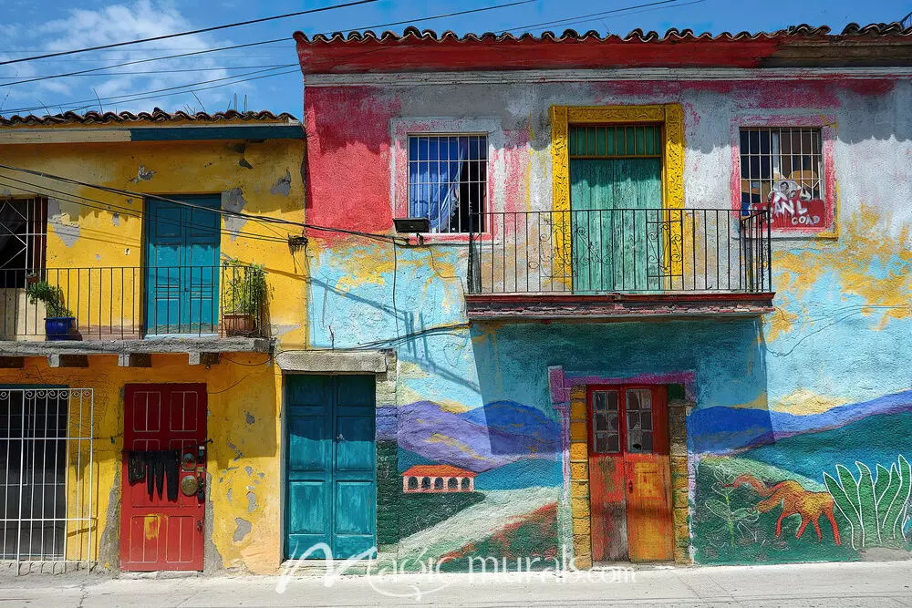 Mexican Streetscape 4788 Wallpaper Mural by Magic Murals