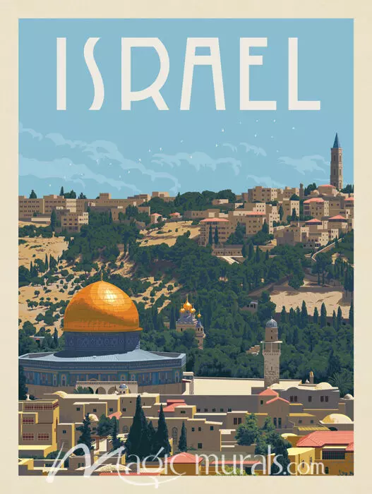 ADG Jerusalem Israel Wallpaper Mural by Magic Murals