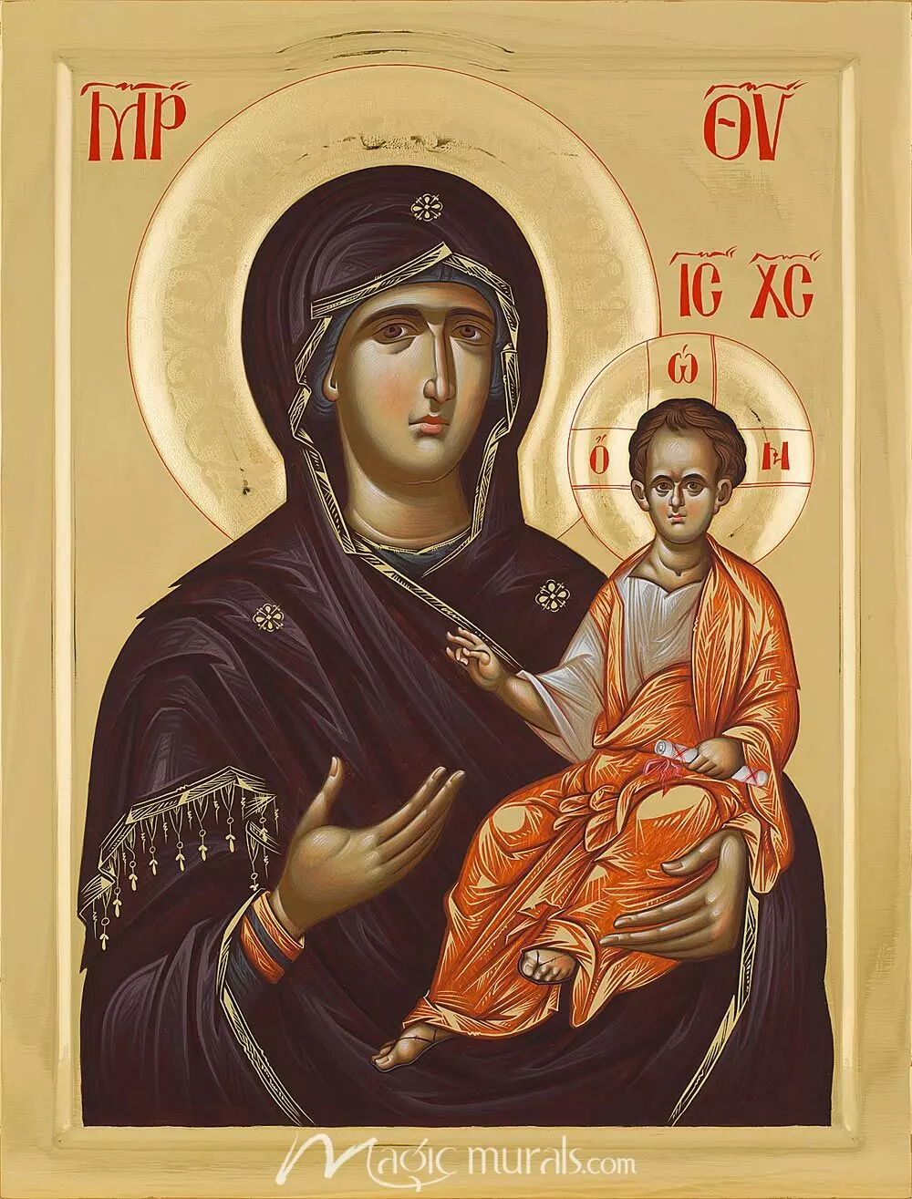 Mother of God Icon Wallpaper Wall Mural by Magic Murals
