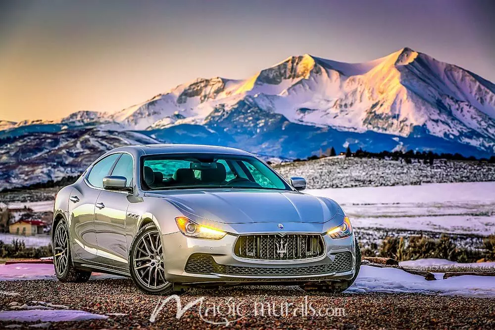 Rocky Mountain Maserati Wallpaper Mural by Magic Murals