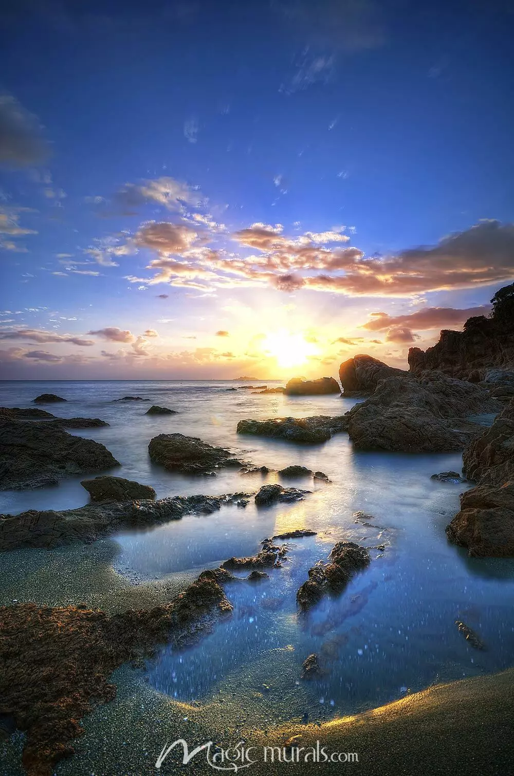 Japanese Sunset Wallpaper Wall Mural by Magic Murals