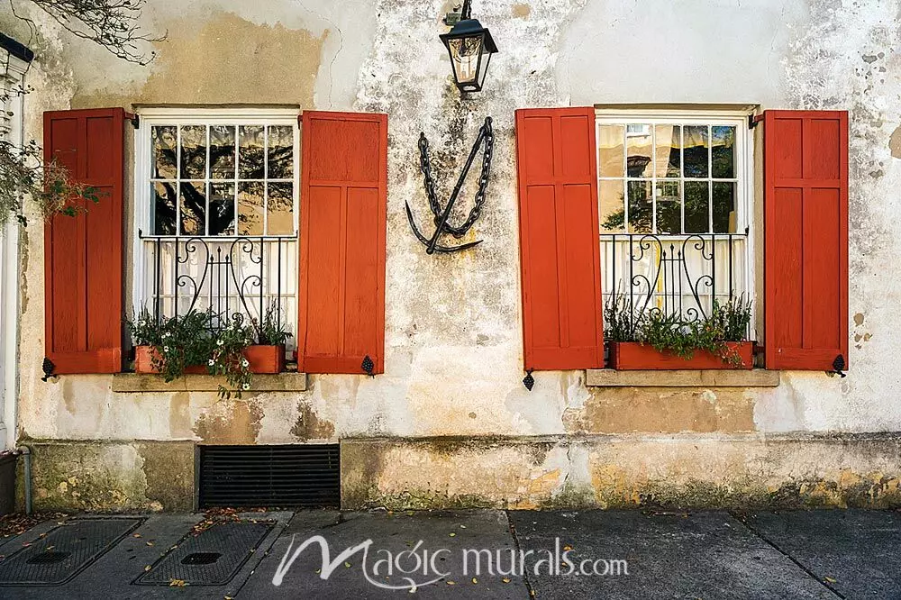 Charleston Windows Wallpaper Wall Mural by Magic Murals