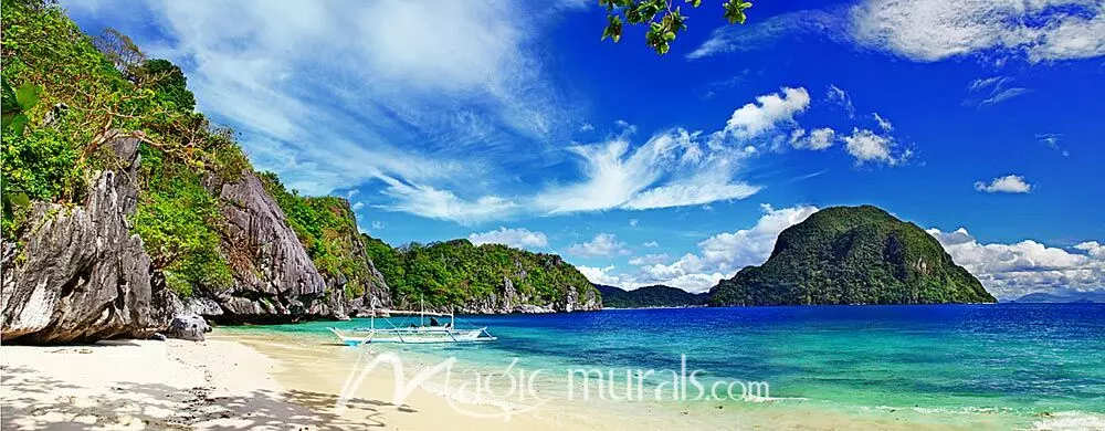 Palawan Beach Wallpaper Wall Mural by Magic Murals