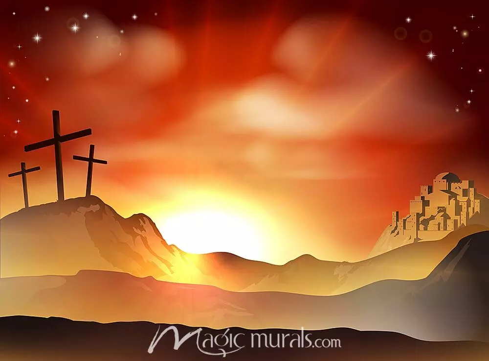 Glorious Calvary Wallpaper Wall Mural by Magic Murals