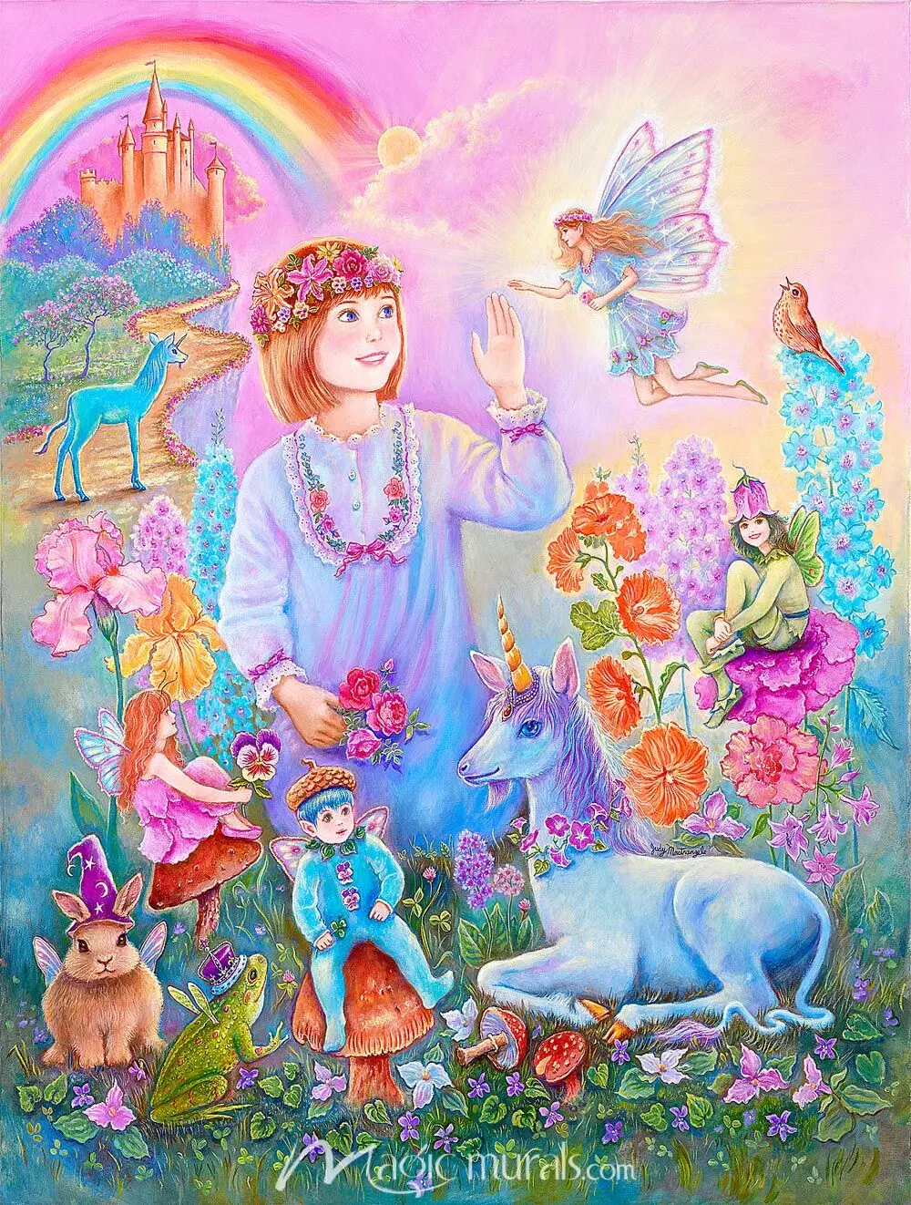 Welcome to Make Believe Wallpaper Mural by Magic Murals