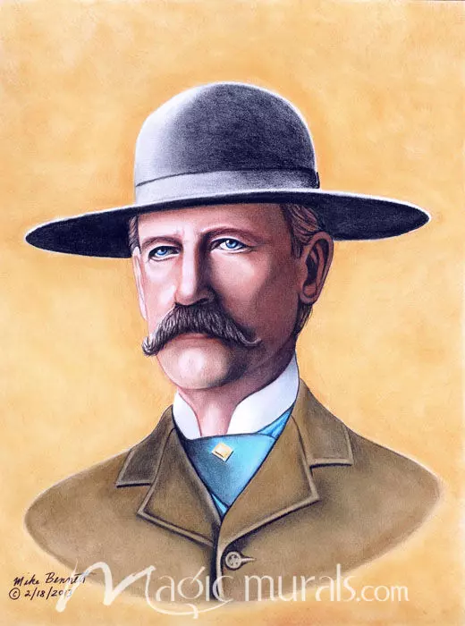 Wyatt Earp Portrait Wallpaper Wall Mural by Magic Murals