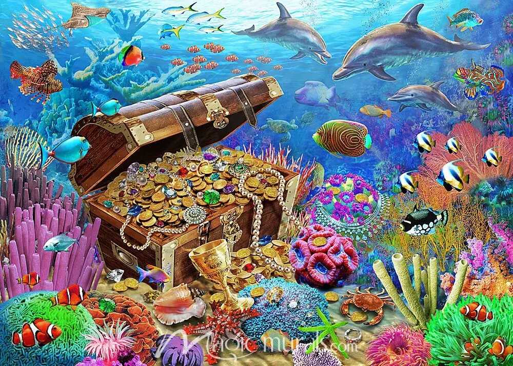 Real Underwater Treasure Chests