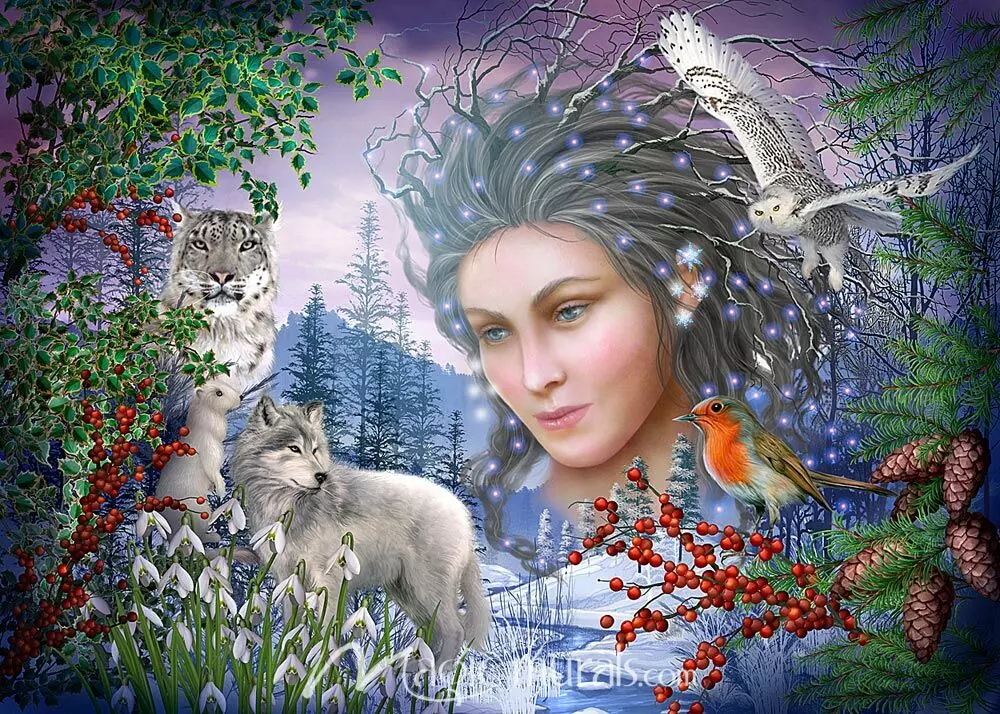 Spirit of Winter Wallpaper Wall Mural by Magic Murals