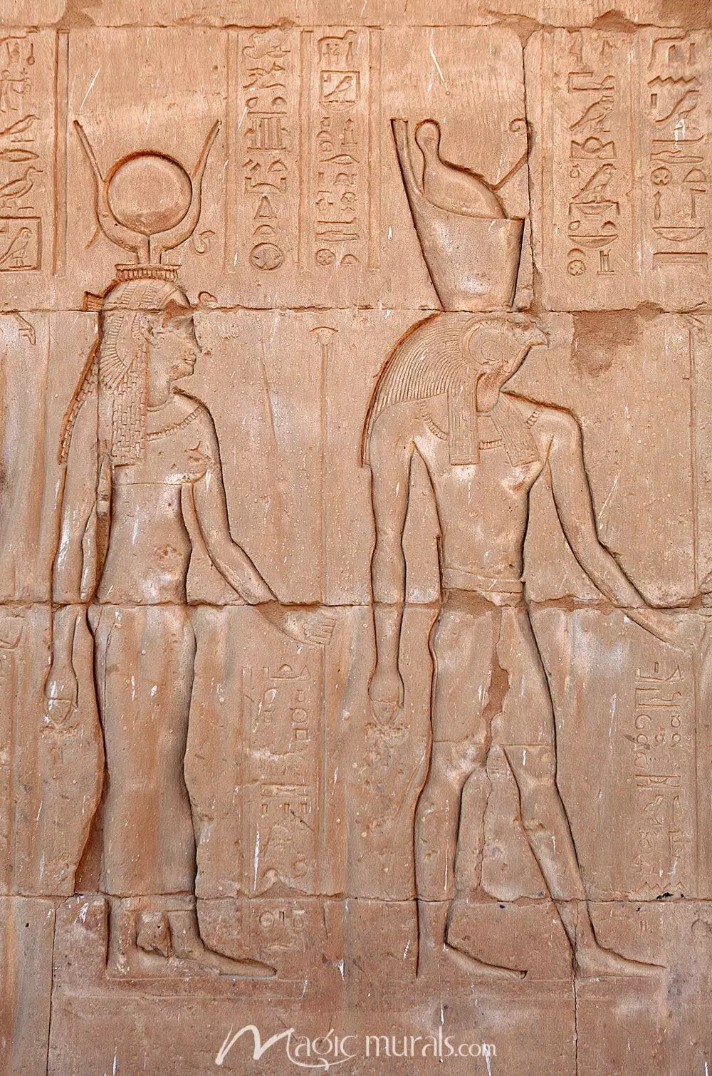Horus Temple Inscriptions Wallpaper Mural by Magic Murals