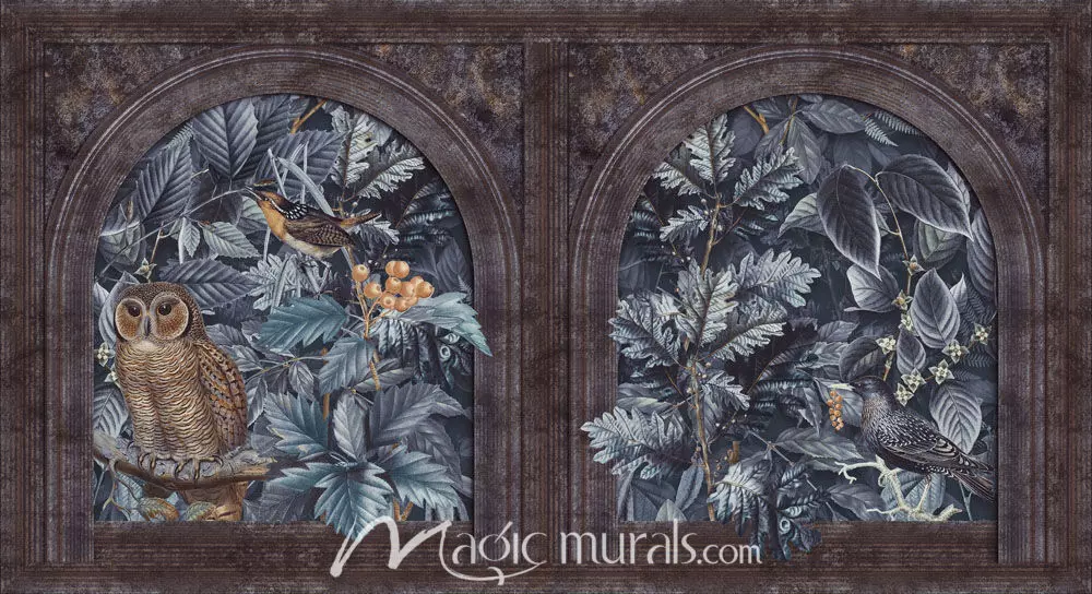 Haase Mystic Castle with Owl Wallpaper Mural by Magic Murals
