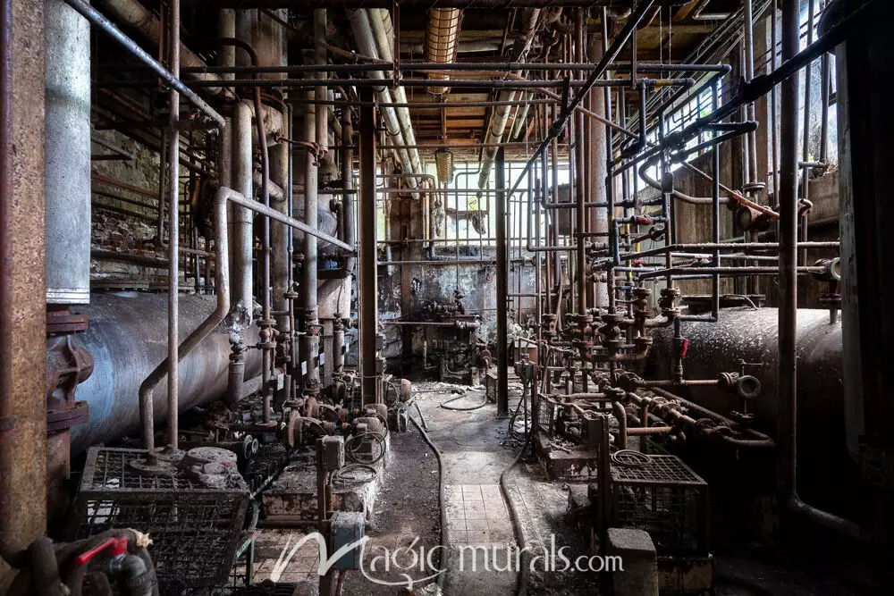Dark Industry Wallpaper Wall Mural by Magic Murals