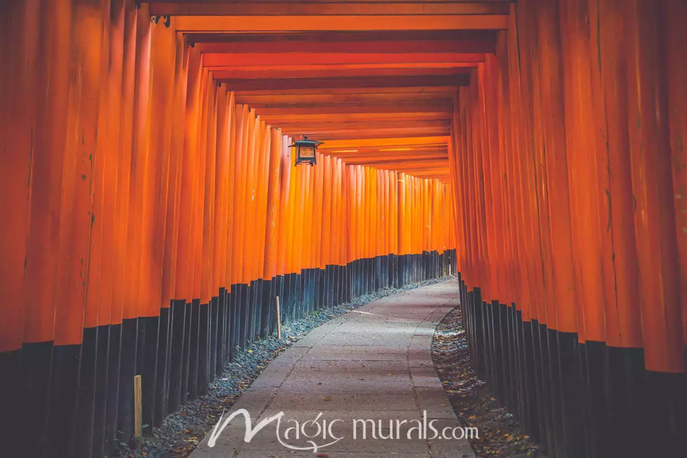 Kyoto City Walkway Wallpaper Wall Mural by Magic Murals
