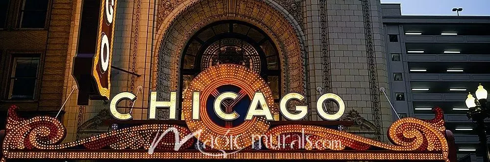 Chicago Theater Wallpaper Wall Mural by Magic Murals