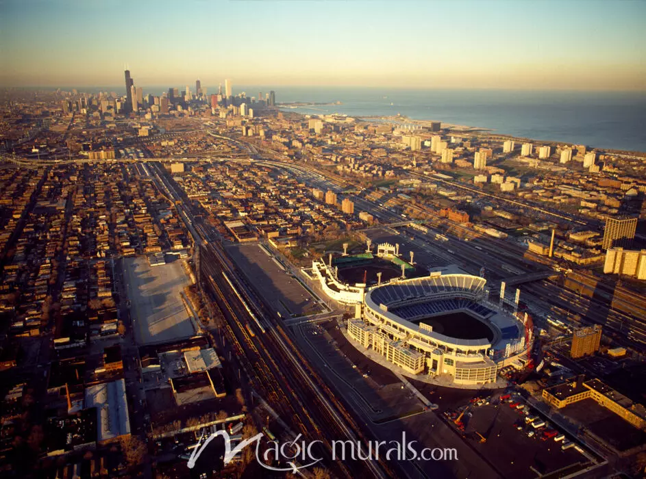 Old and New Comiskey Parks Chicago 1546 Mural by Magic Murals