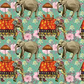 Repeating Animal Pattern Wallpaper at Magic Murals