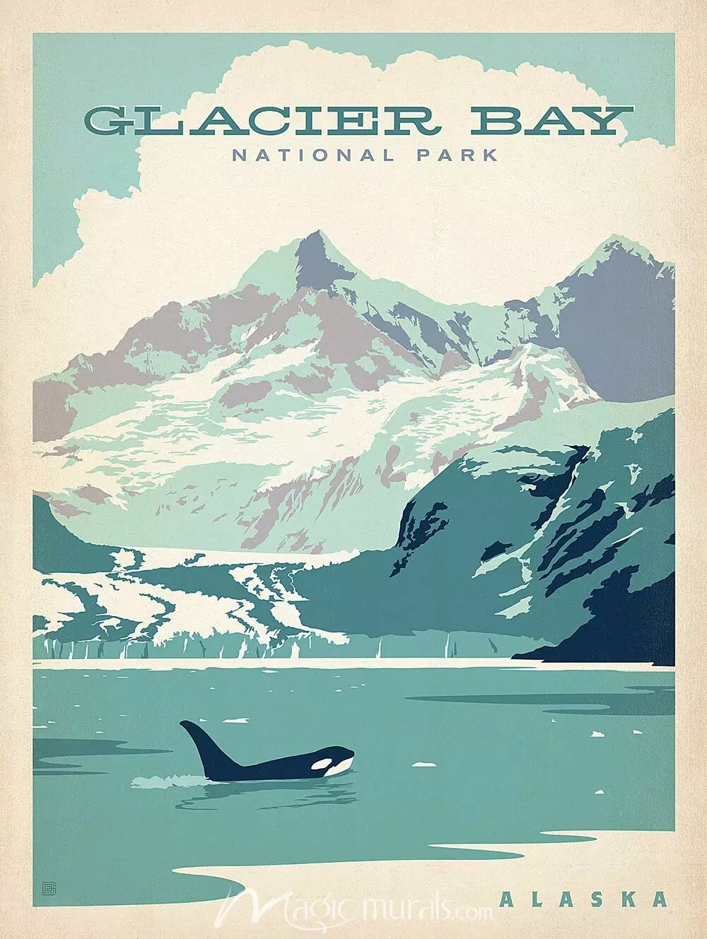 Glacier Bay Wallpaper Wall Mural by Magic Murals