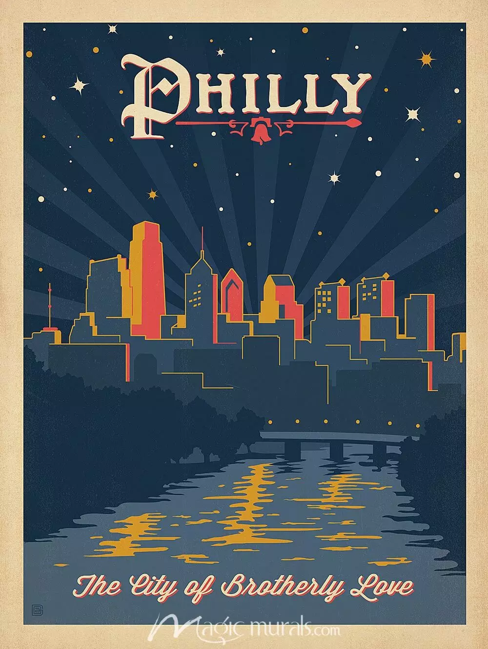 Philly Wallpaper Wall Mural by Magic Murals