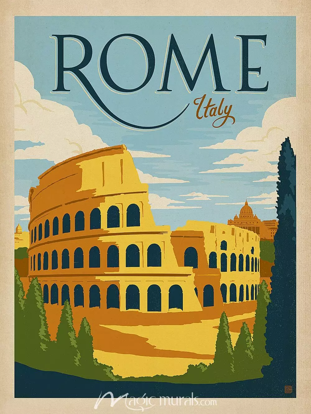 Rome Wallpaper Wall Mural by Magic Murals