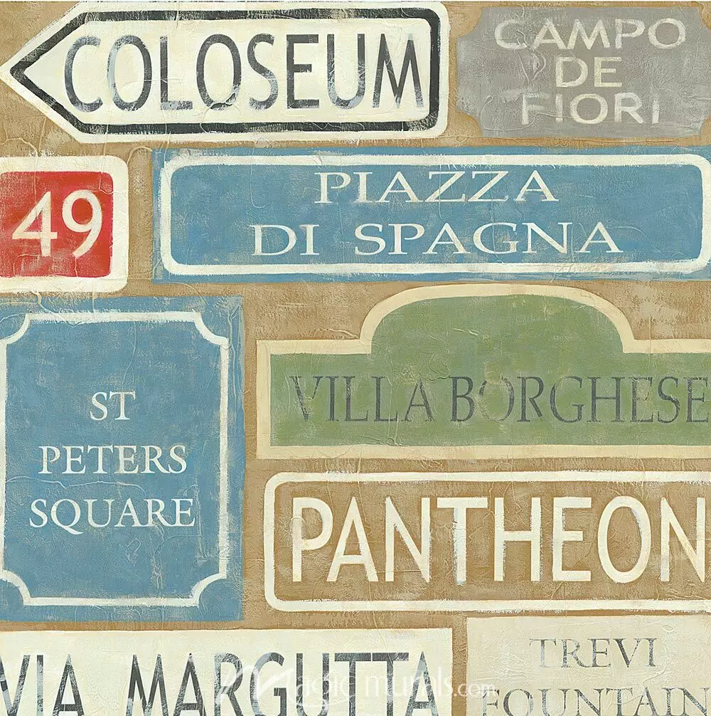 Tour of Rome Wallpaper Wall Mural by Magic Murals