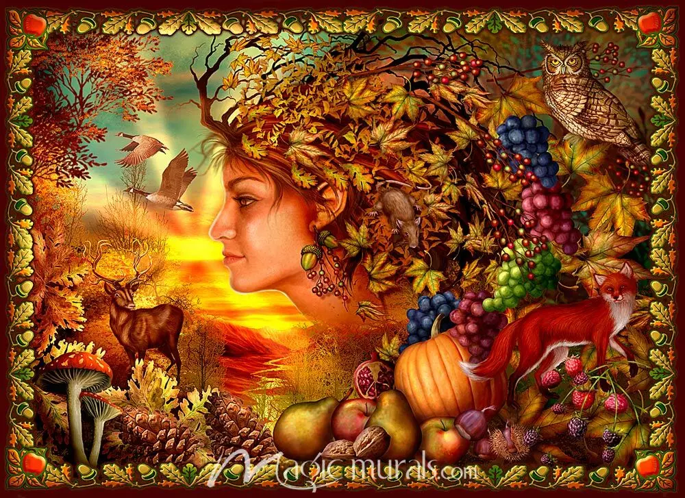 Spirit of Autumn Wallpaper Wall Mural by Magic Murals