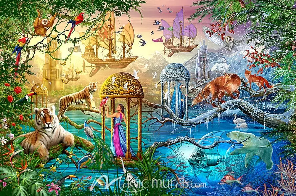 Shangri La Wallpaper Wall Mural by Magic Murals
