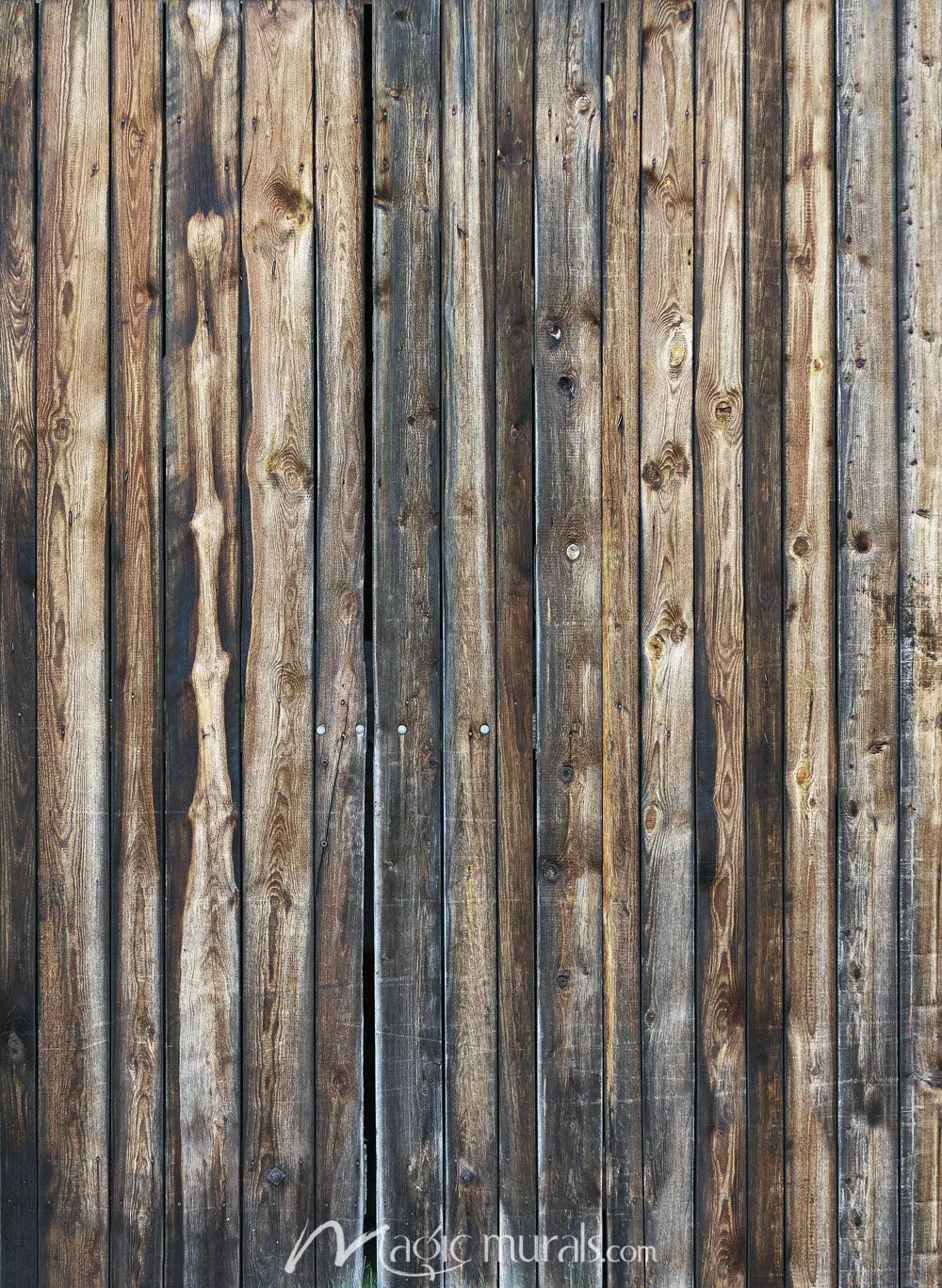 Rustic Wooden Boards Wallpaper Mural by Magic Murals