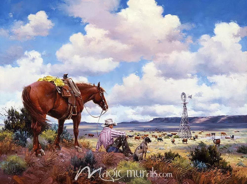 The Overseers Wallpaper Wall Mural by Magic Murals