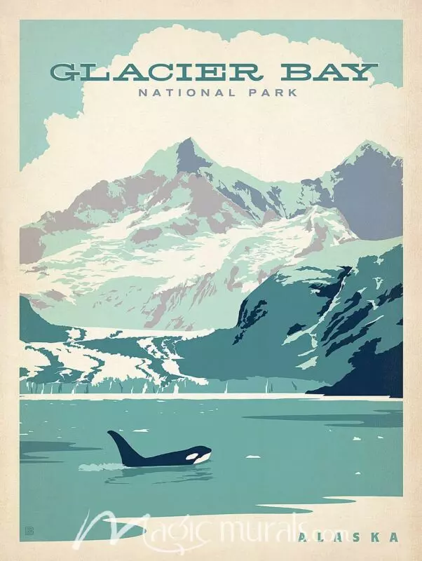 Glacier Bay Wallpaper Wall Mural by Magic Murals